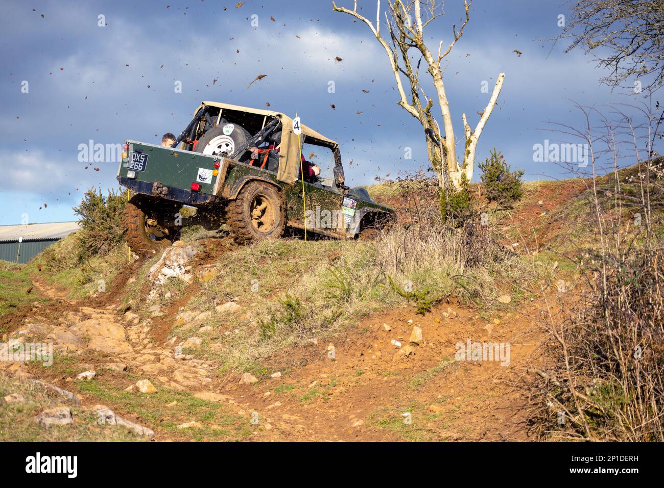 February 2023 - Land Rover Defender 90 taking part in an ADWC off road ...