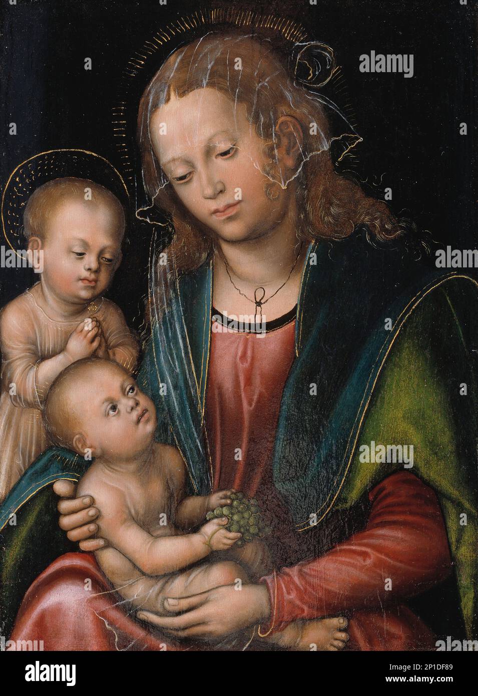 The virgin and saint john the baptist adoring hi-res stock photography and images - Alamy