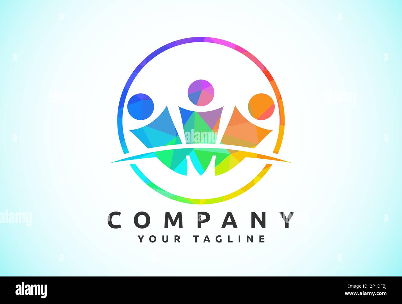 Connect People Logo Template, Social media network people logo Stock ...