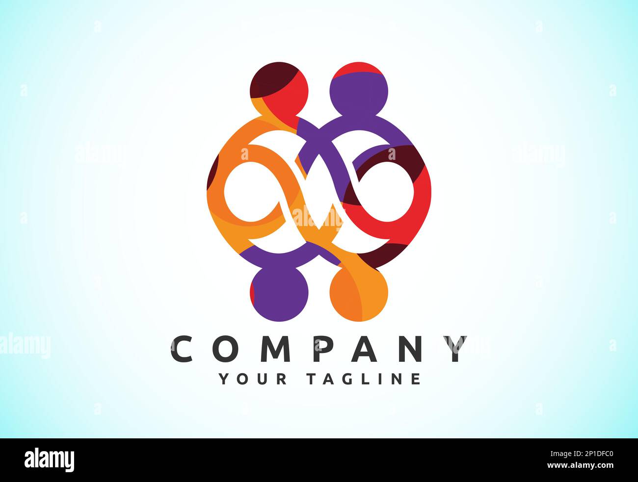Connect People Logo Template, Social media network people logo Stock ...