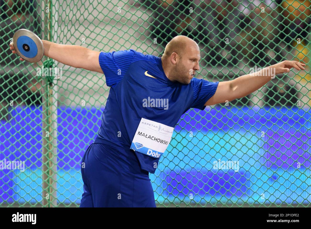 Piotr Malachowski (POL) wins the discus at 223-2 (68.03m) during IAAF ...