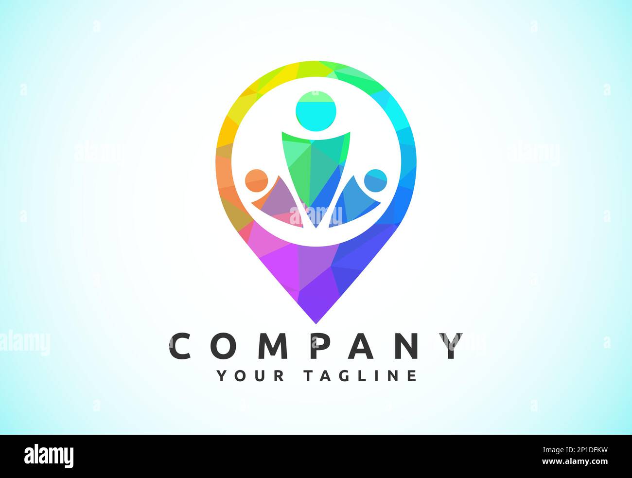 Connect People Logo Template, Social media network people logo Stock ...