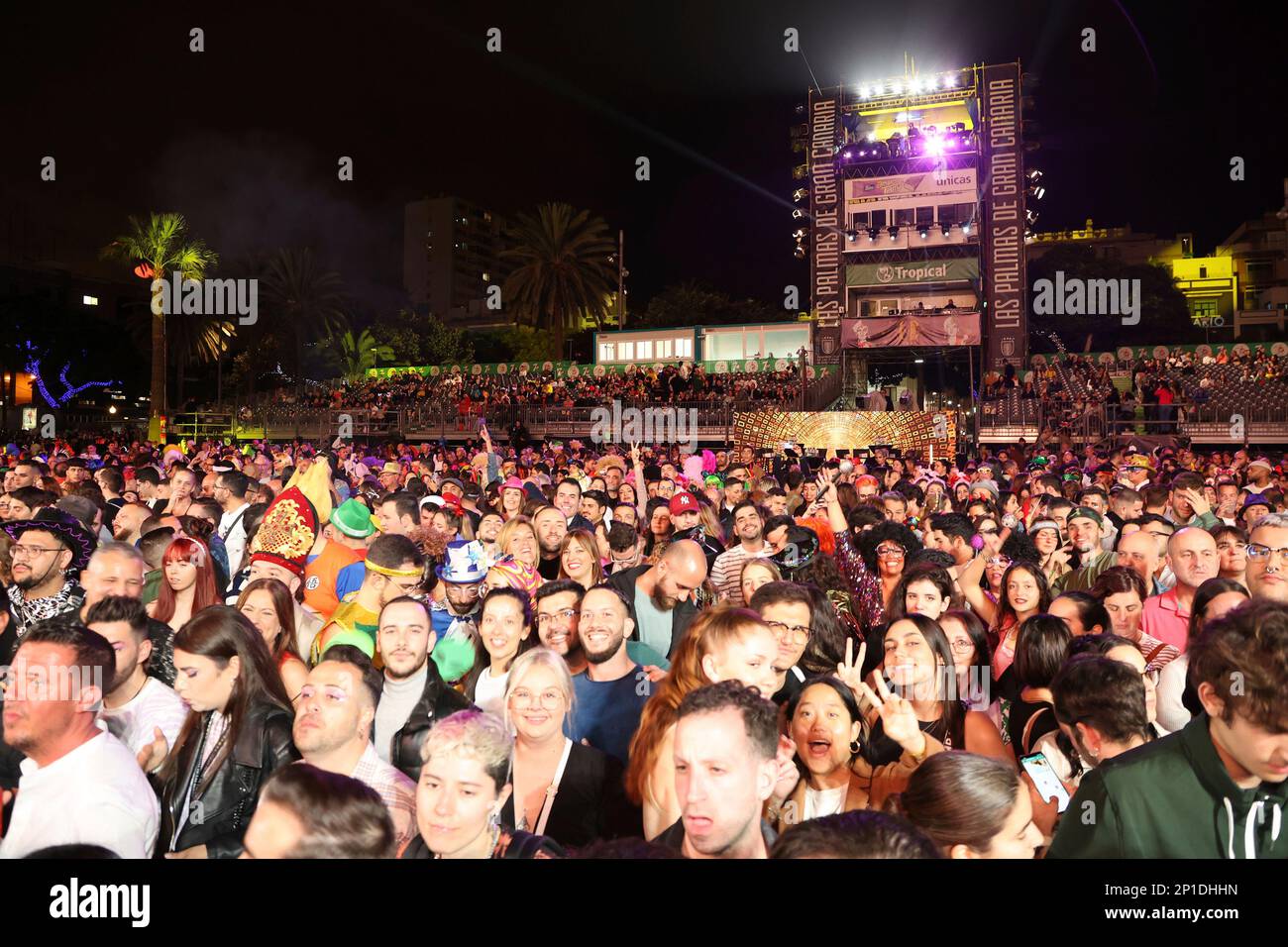 Audience during the Drag Queen Gala at Santa Catalina Park, on March 3 ...