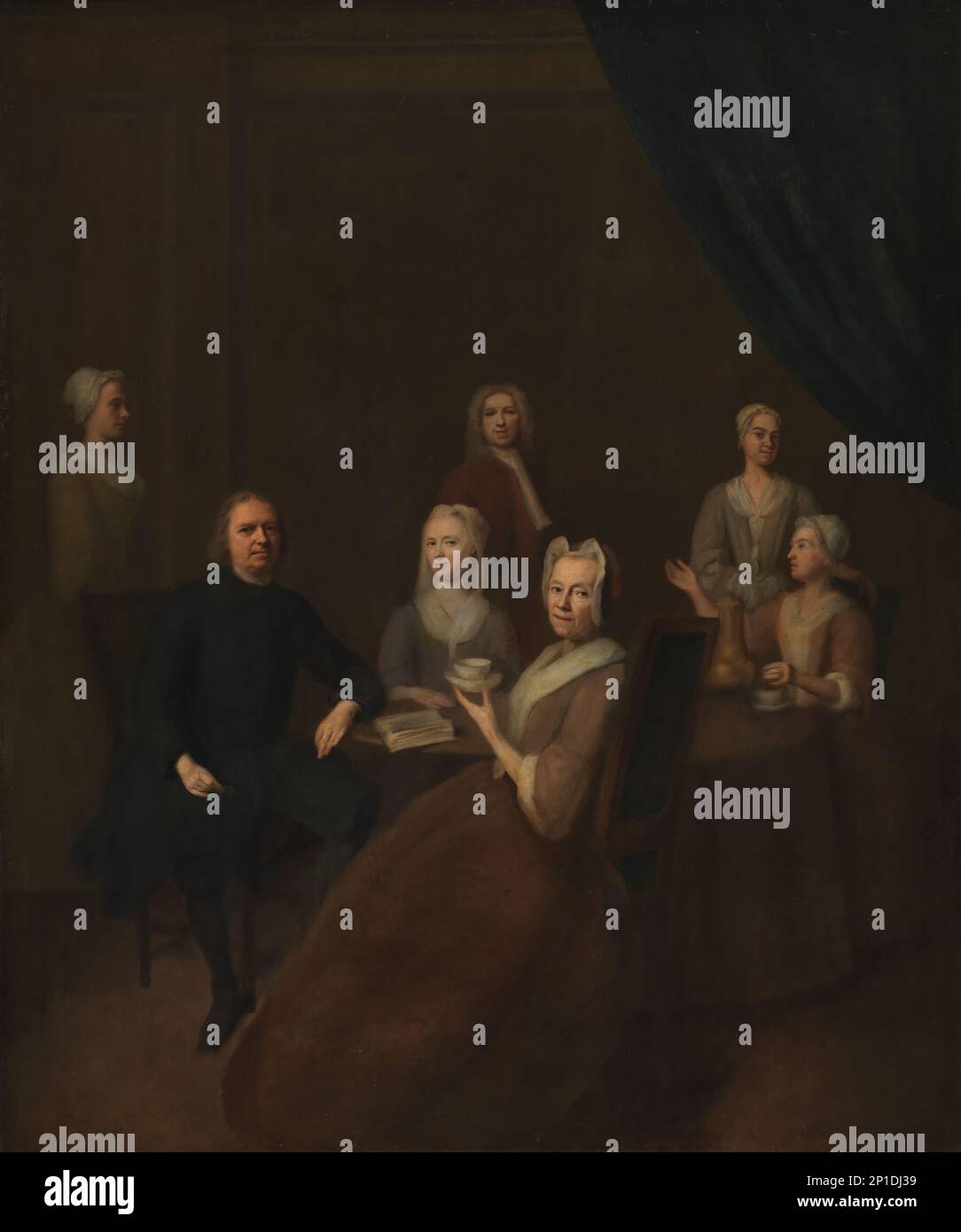 The Artist's Parents-in-Law and some of their Children, 1700-1749 Stock ...