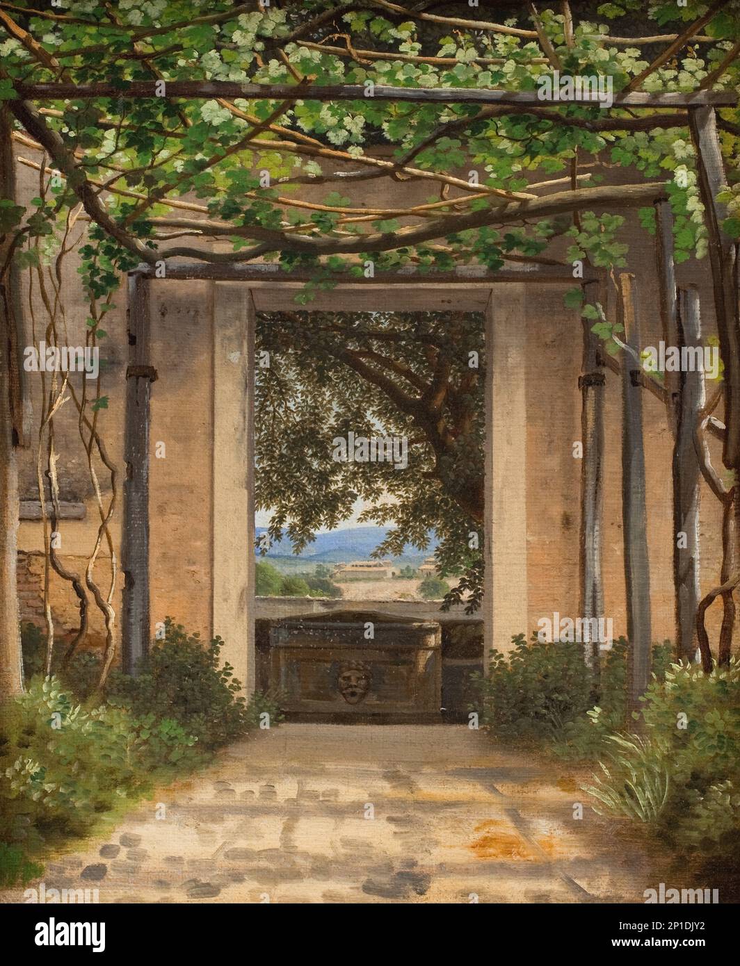 A Pergola, Italy, 1814-1816 Stock Photo - Alamy