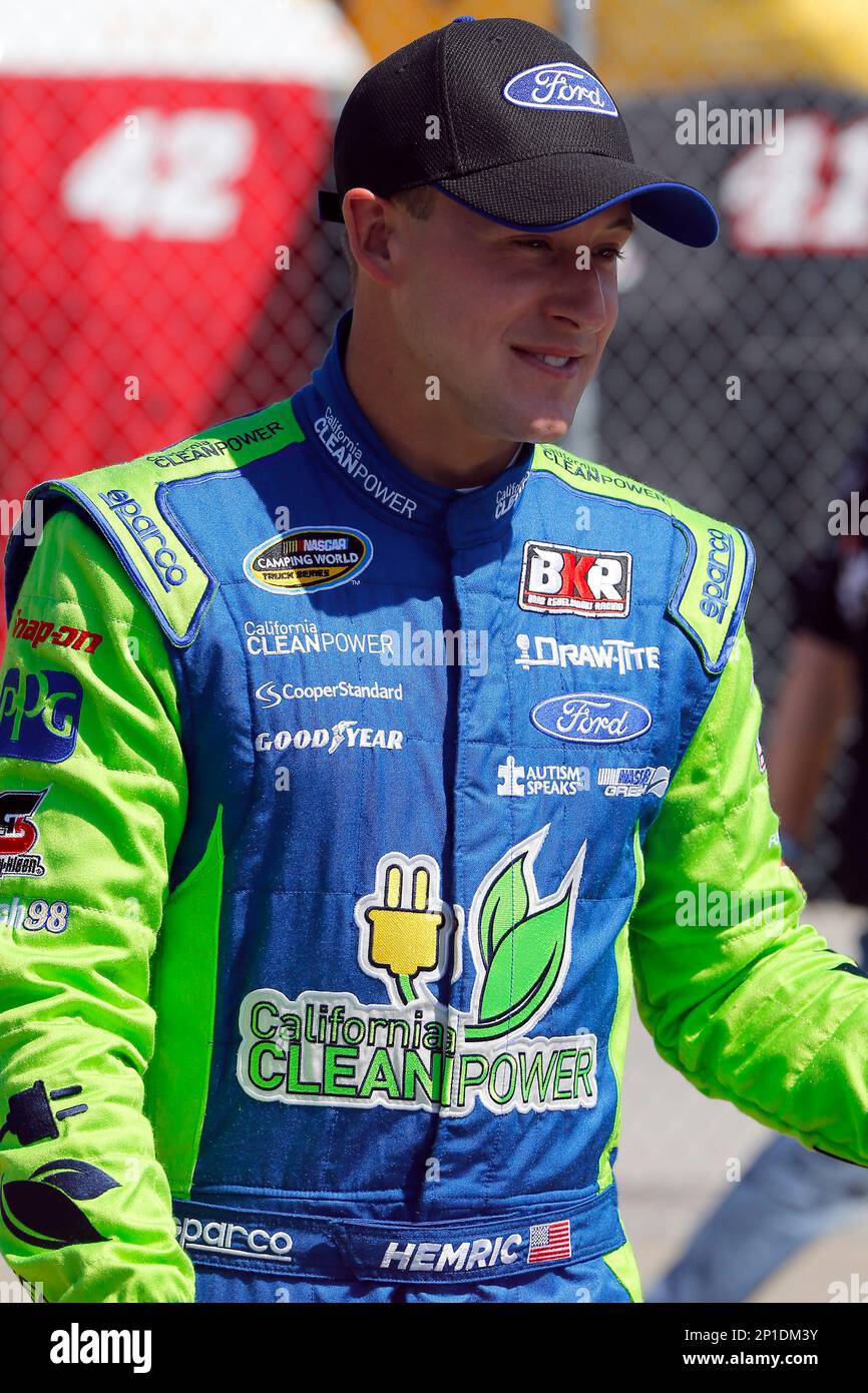 Daniel Hemric during qualifying for the NASCAR Truck Series Toyota ...