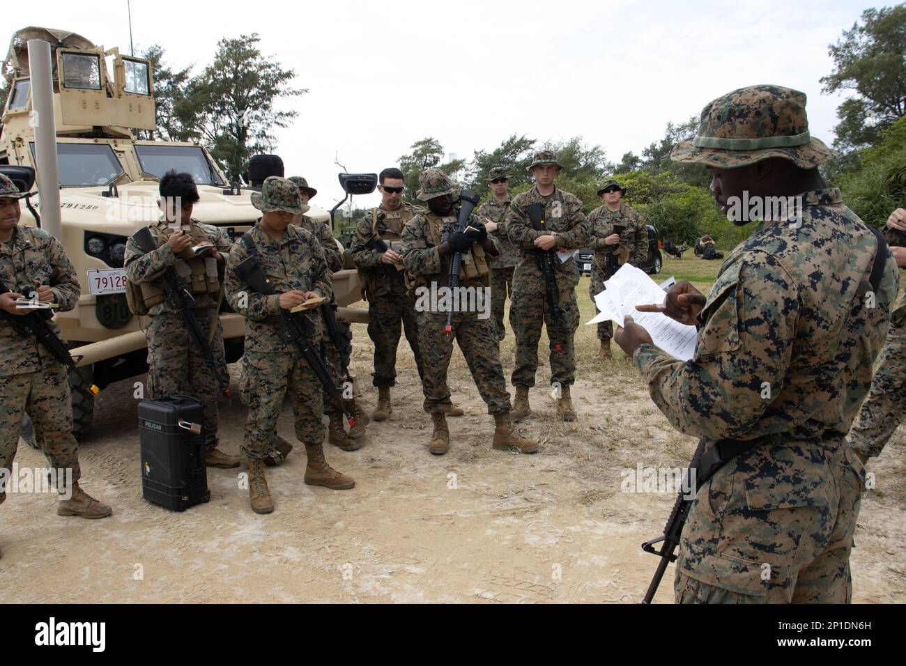 U.S. Marine Corps Cpl. Doua Konde, a motor vehicle operator with Combat ...
