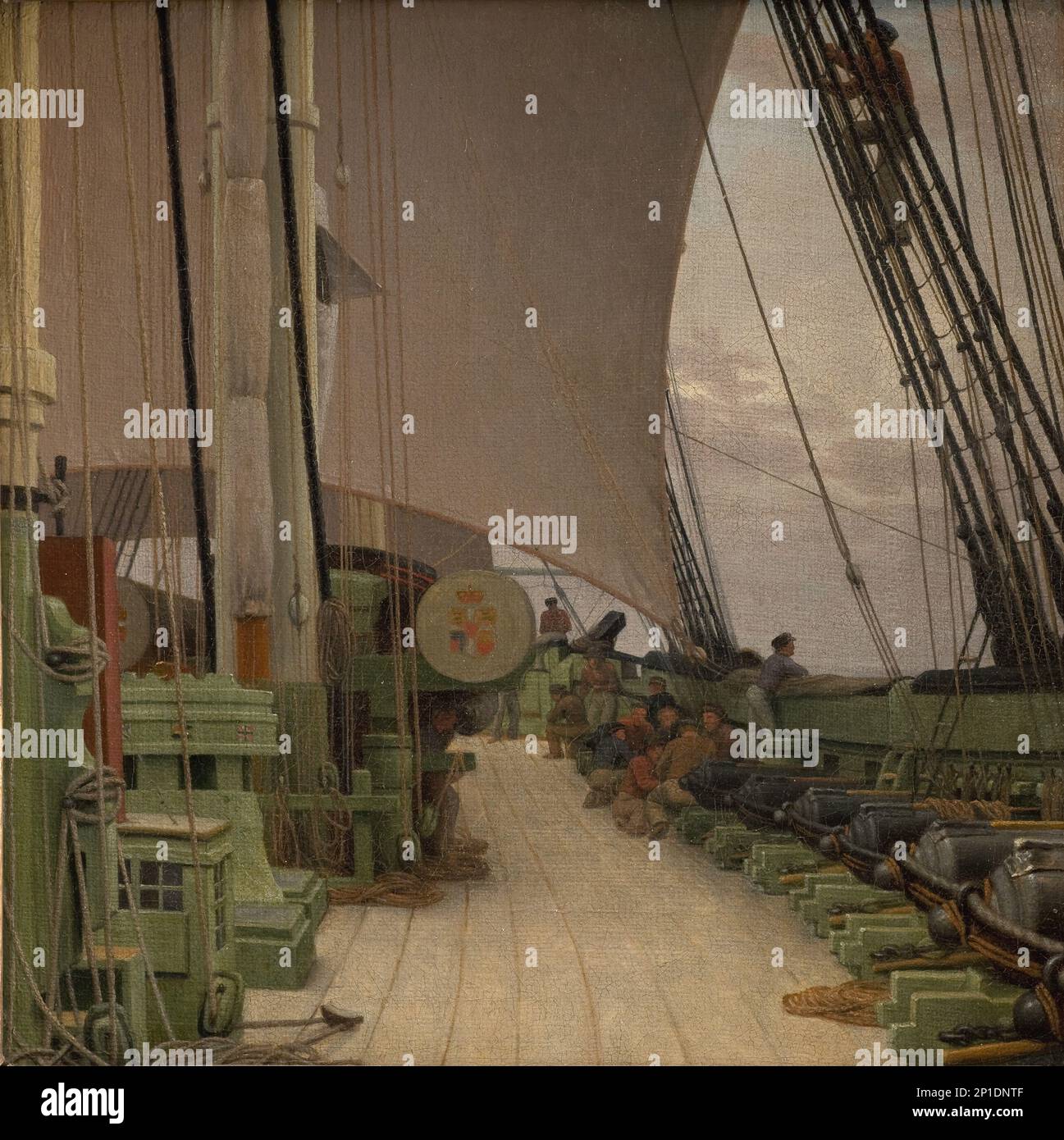 The Starboard Battery and the Deck of the Corvette "Najaden", 1833 ...