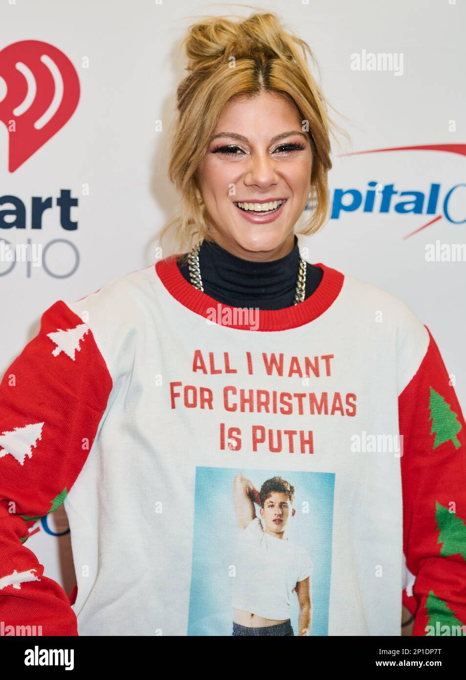 PHILADELPHIA, PA, USA - DECEMBER 12, 2022: Jax poses at Q102's ...