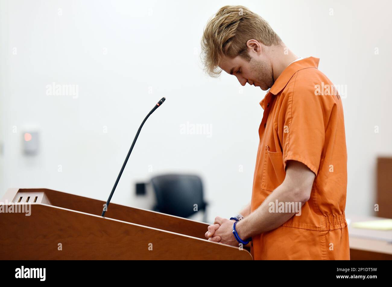 Kyle Andrew Bessemer, stands in court during his arraignment, Thursday ...