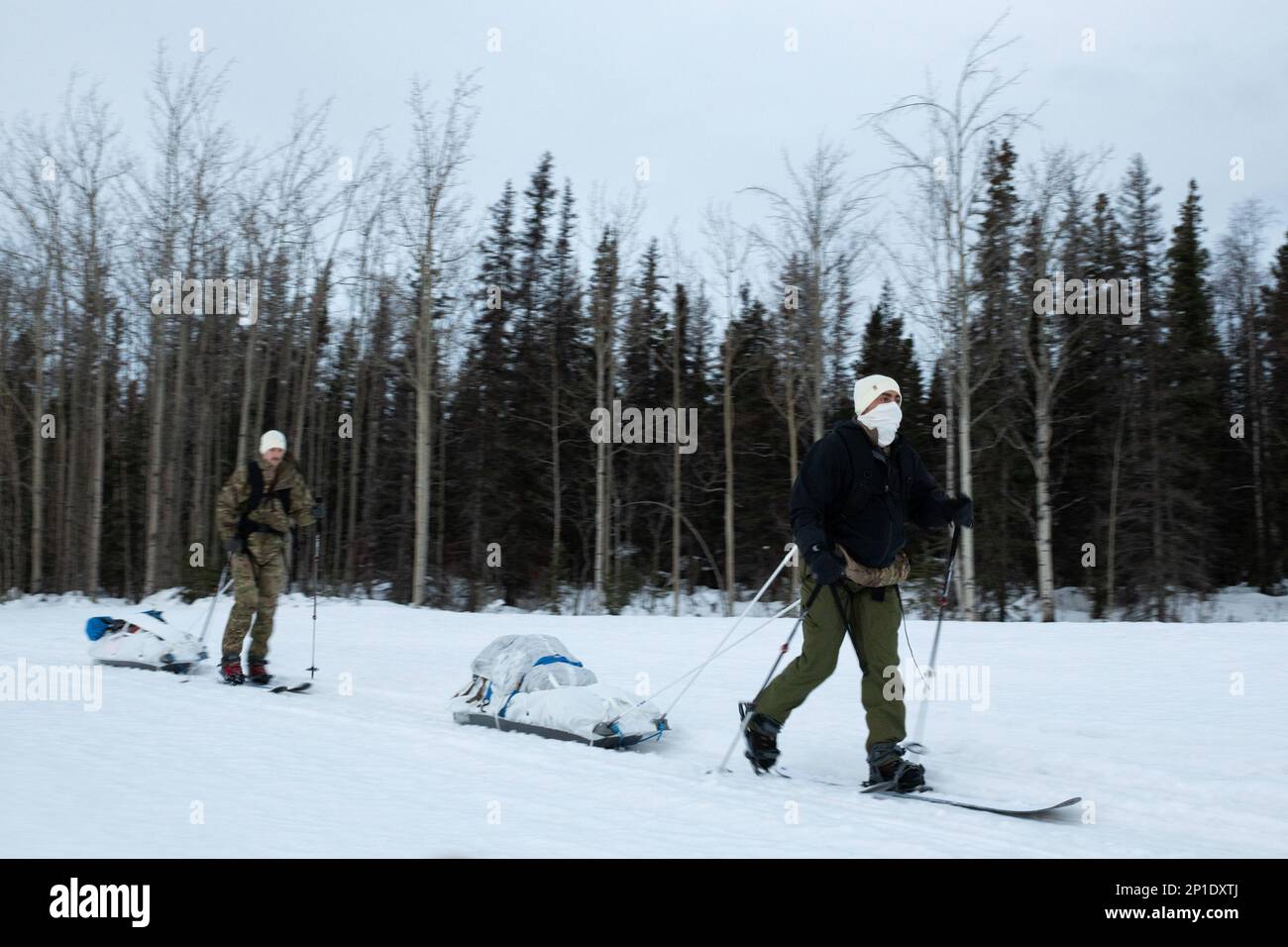 U.S. Air Force Staff Sgts. Jordan Falcon, right, and Benjamin Leavitt ...