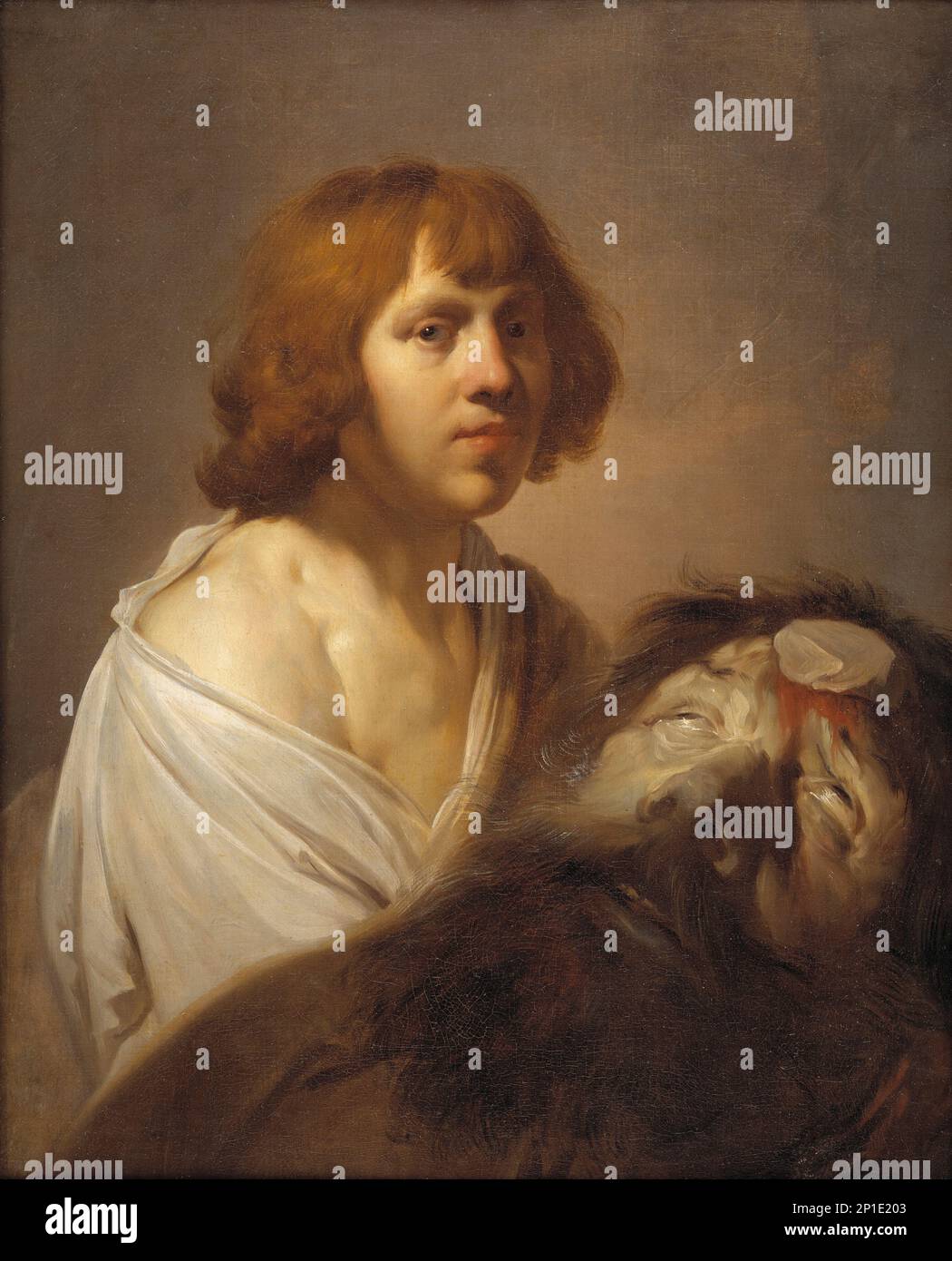 David with the Head of Goliath, 1623-1651 Stock Photo - Alamy