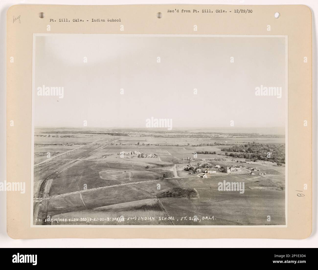 Oklahoma - Ft. Still, Aerial Photograph Stock Photo - Alamy
