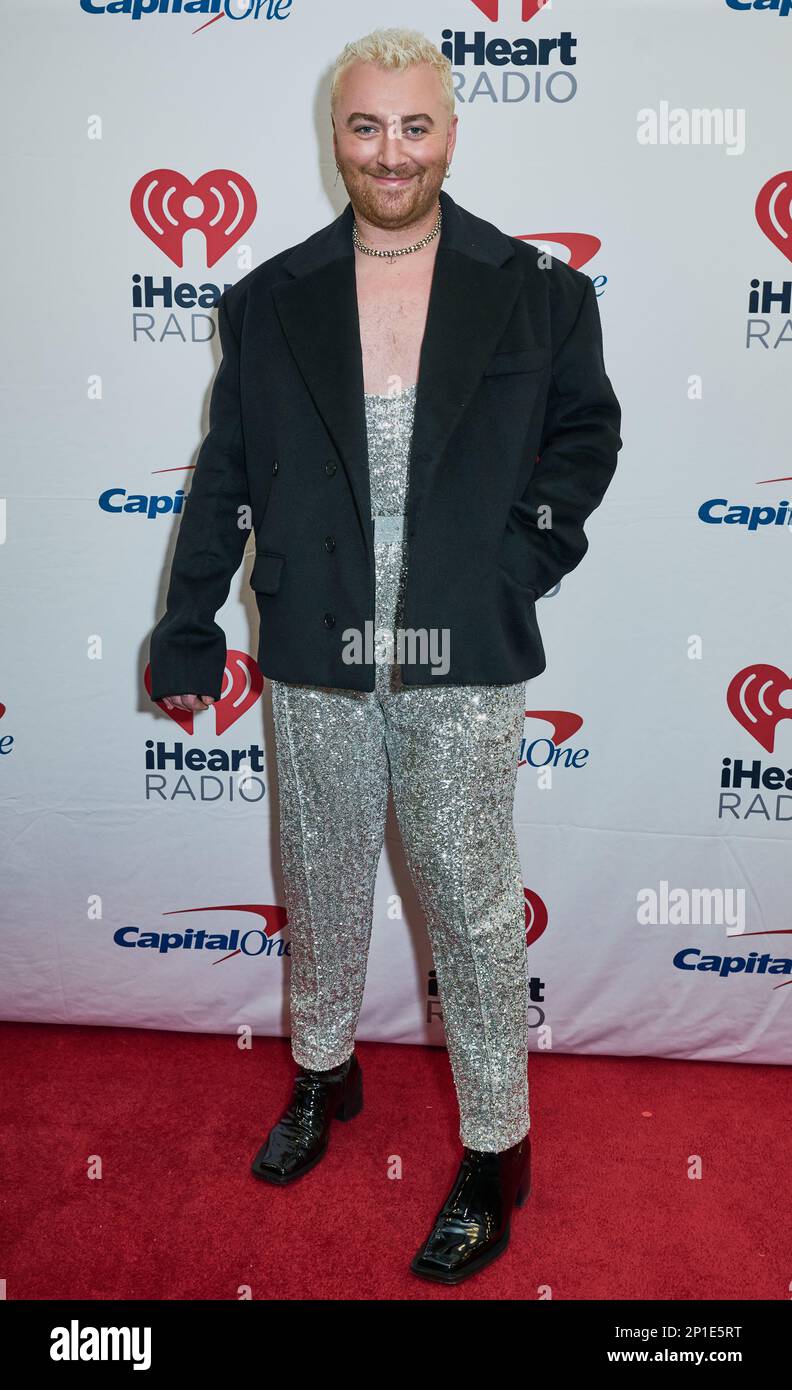 PHILADELPHIA, PA, USA - DECEMBER 12, 2022: Sam Smith poses at Q102's ...