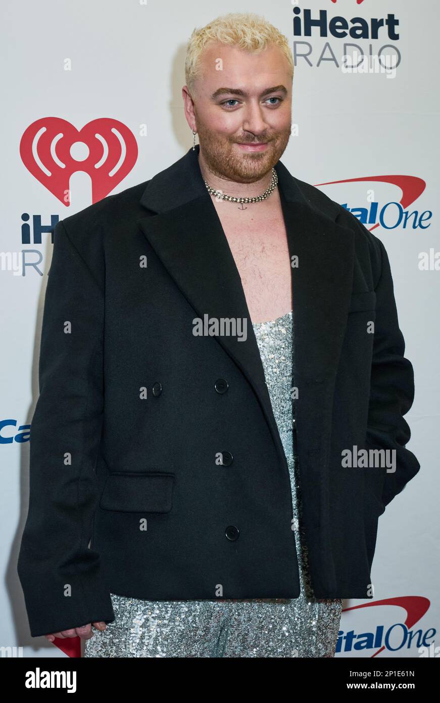 PHILADELPHIA, PA, USA - DECEMBER 12, 2022: Sam Smith poses at Q102's ...