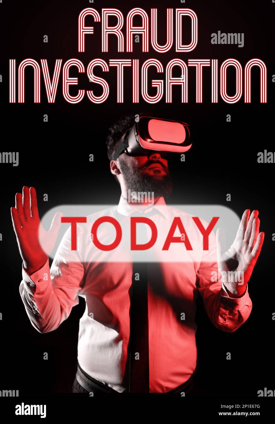 Hand writing sign Fraud Investigation. Business concept process of ...