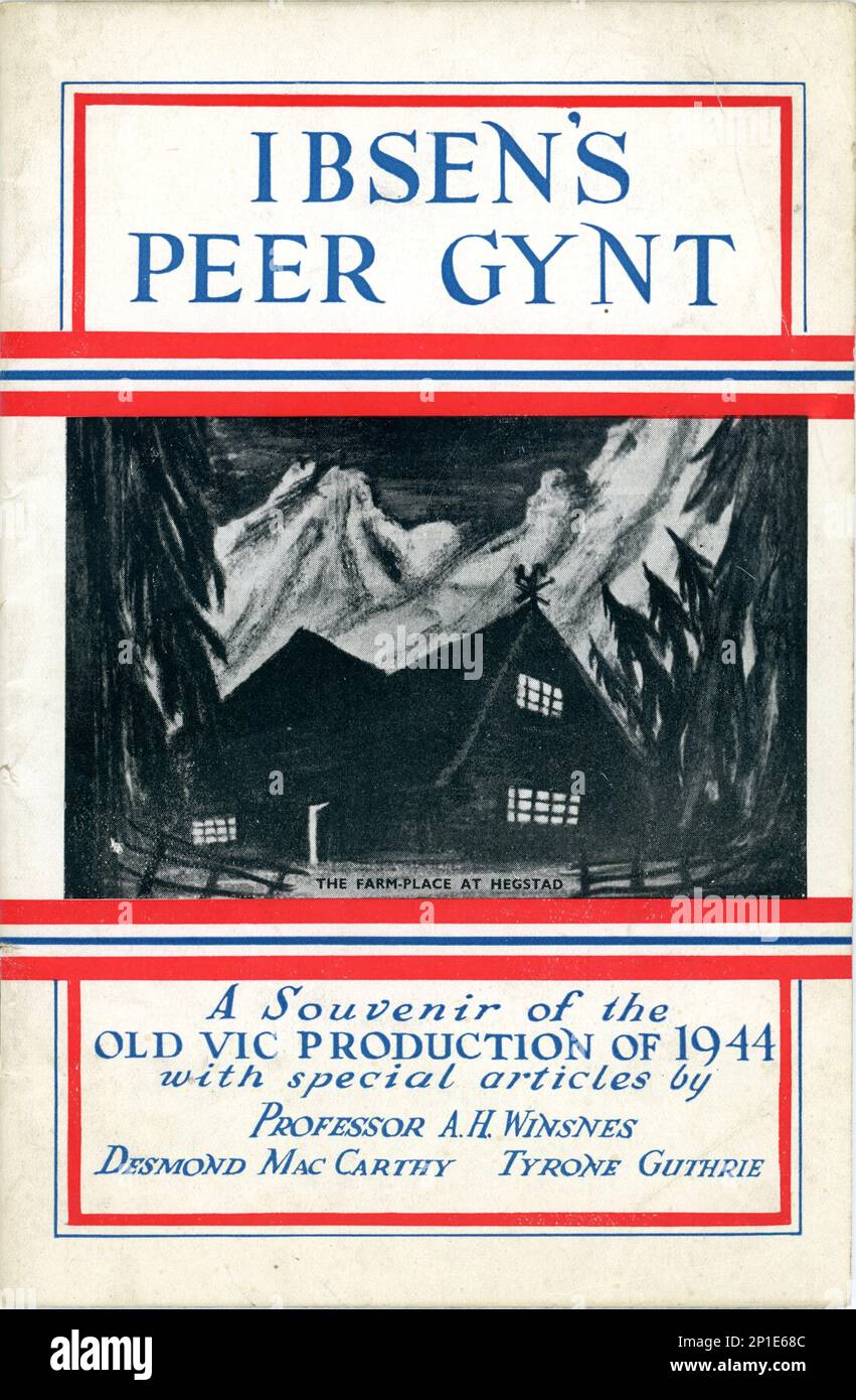 Front Cover of Souvenir Booklet for RALPH RICHARDSON as Peer Gynt and ...