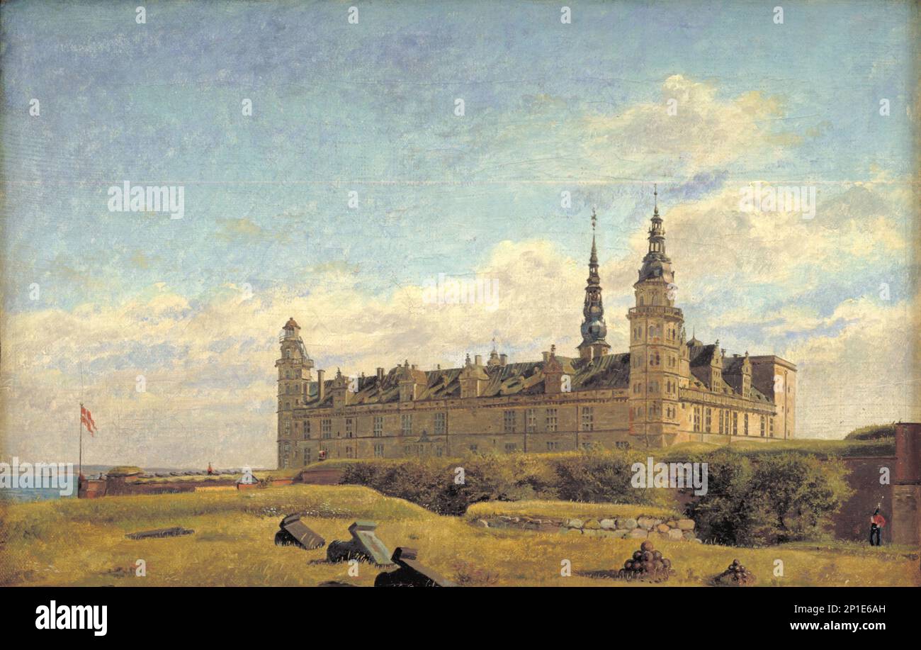 Kronborg Castle, 1834 Stock Photo - Alamy