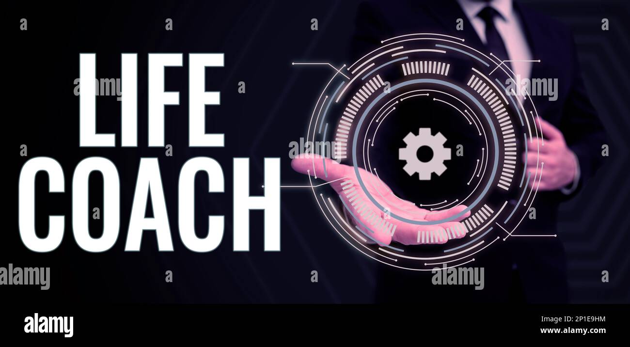 Hand writing sign Life Coach. Conceptual photo A person who advices ...