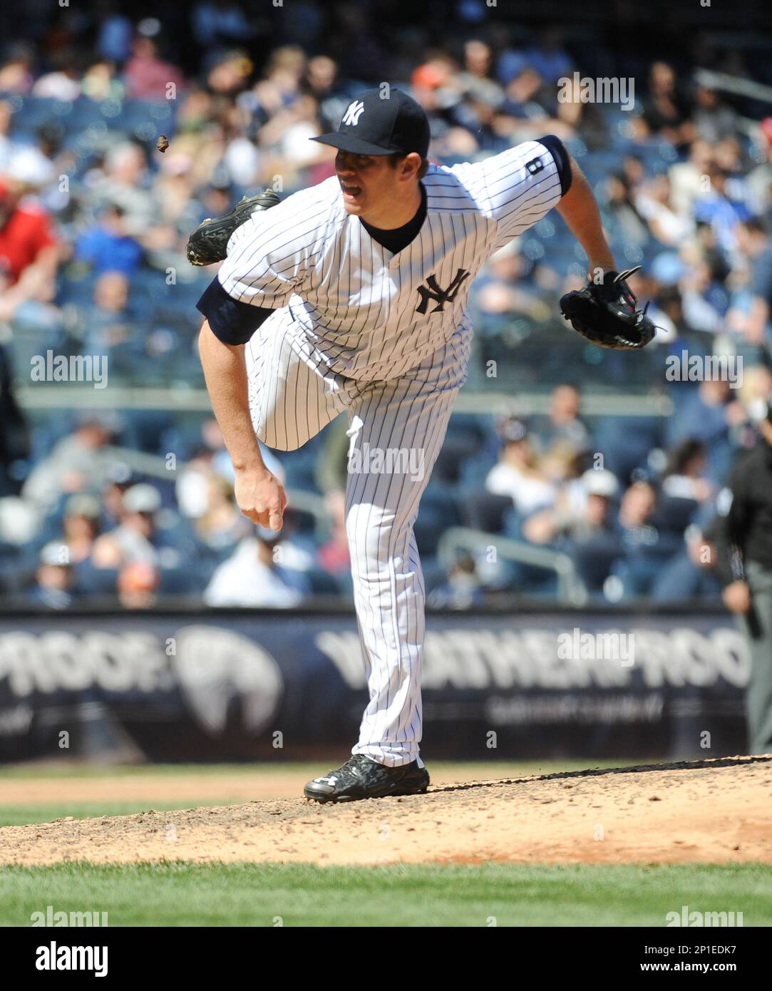 New York Yankees pitcher Johnny Barbato (26) during game against the ...