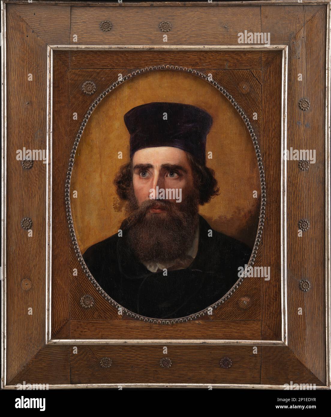 Portrait of the Danish painter Thorald Læssoe (1816-1878), 1868 Stock ...