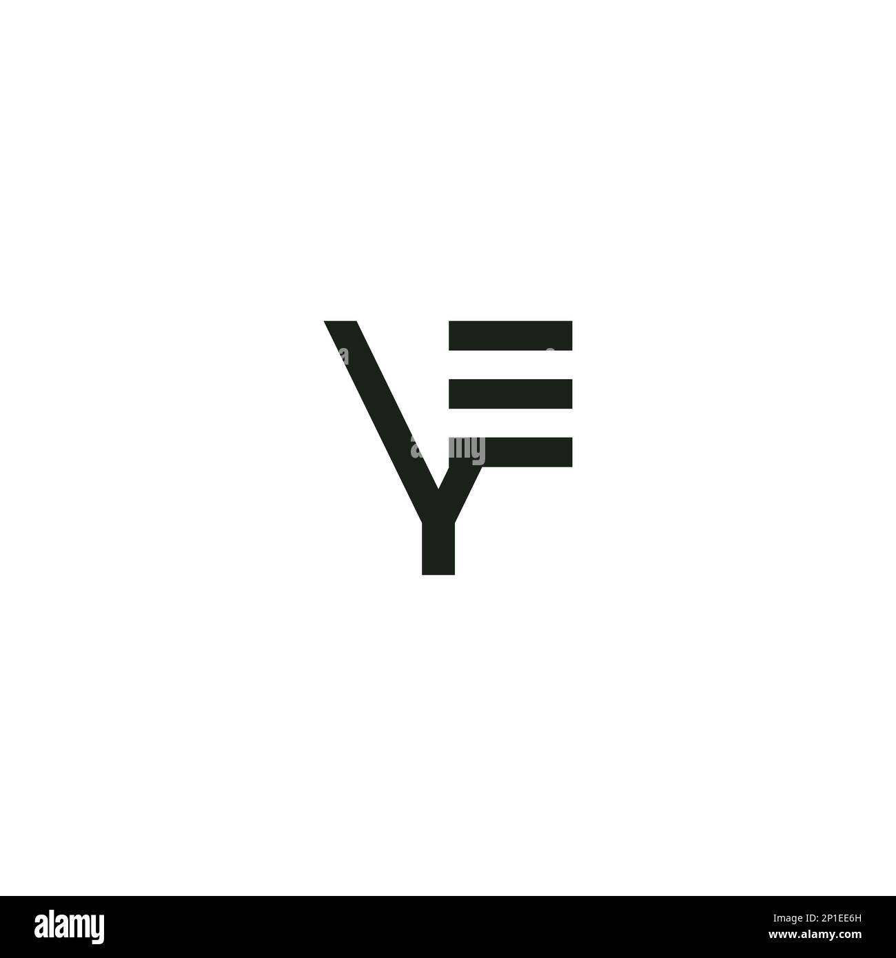 Alphabet letters Initials Monogram logo EY, YE, E and Y Stock Vector ...