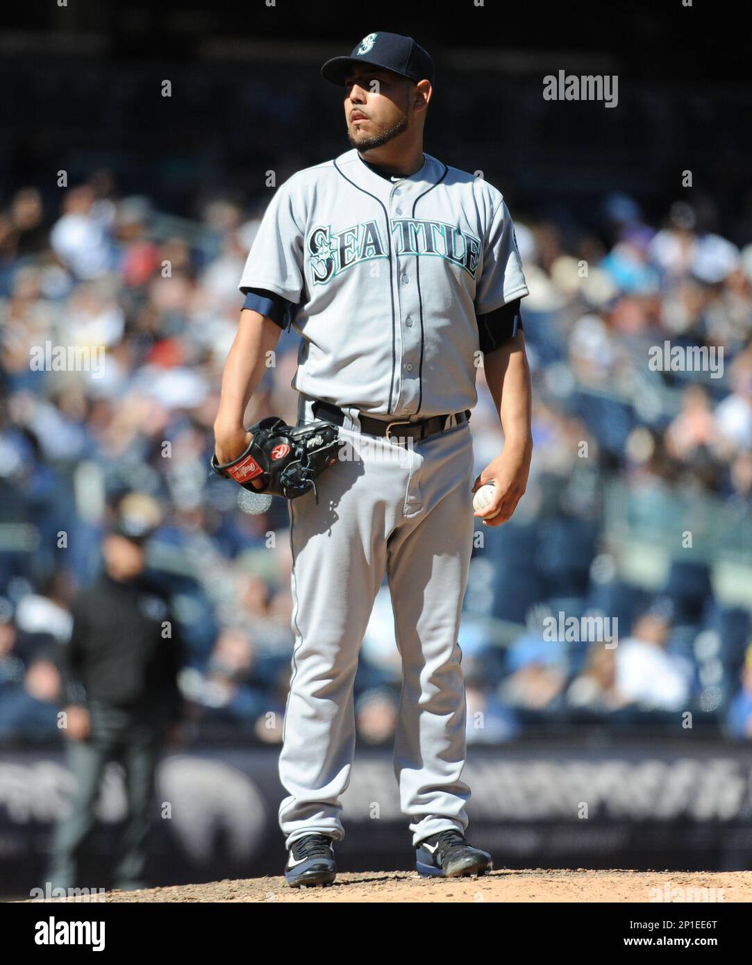 Seattle Mariners pitcher Vidal Nuno (38) during game against the New ...