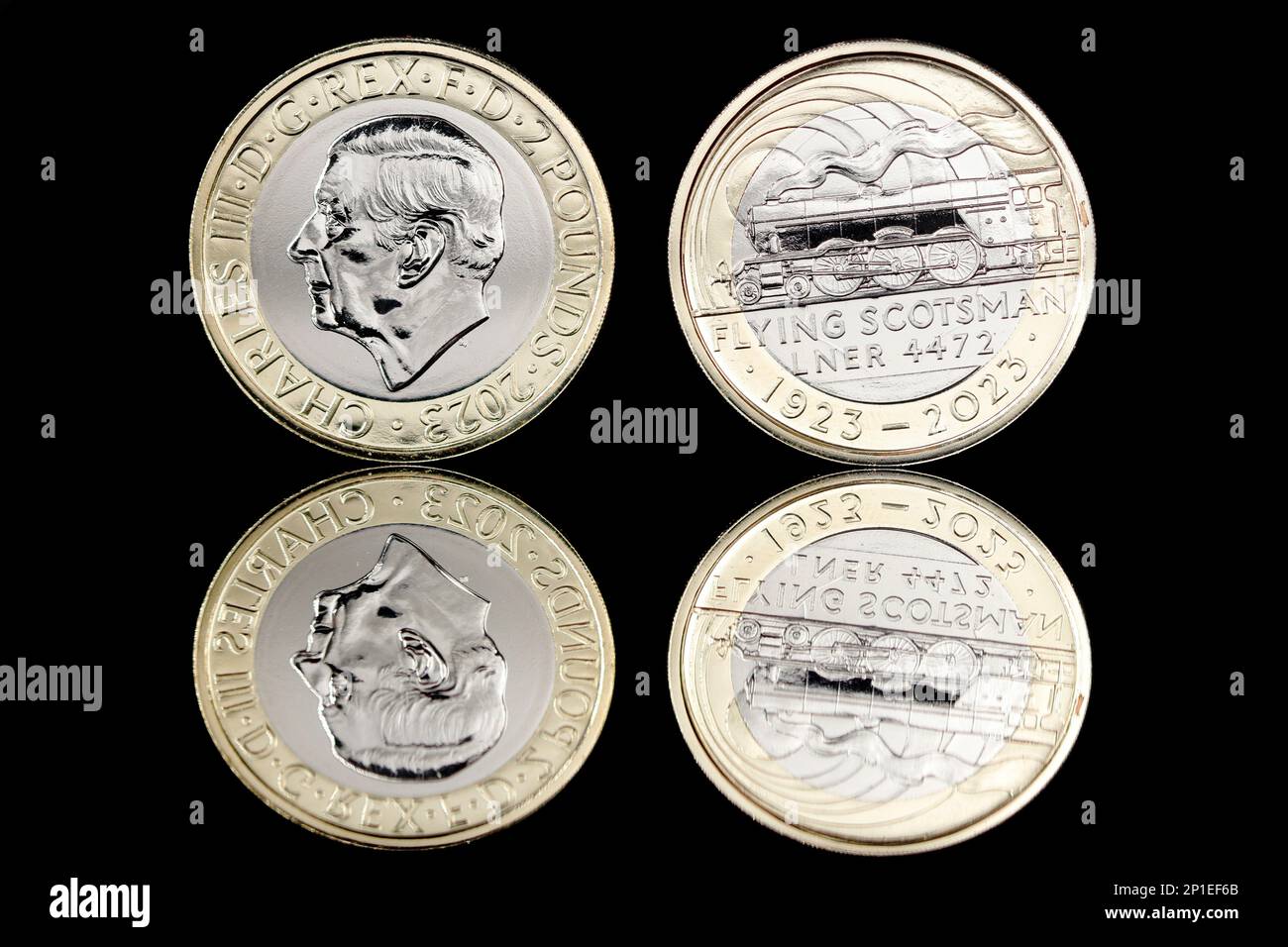 King charles iii two pound coin hi-res stock photography and images - Alamy