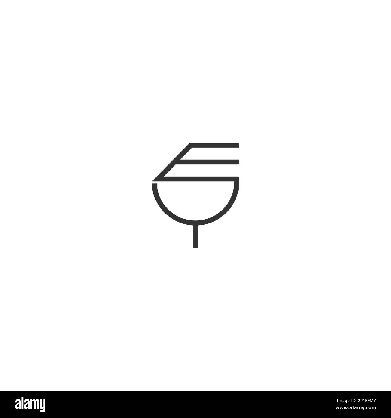 Alphabet letters Initials Monogram logo EY, YE, E and Y Stock Vector ...