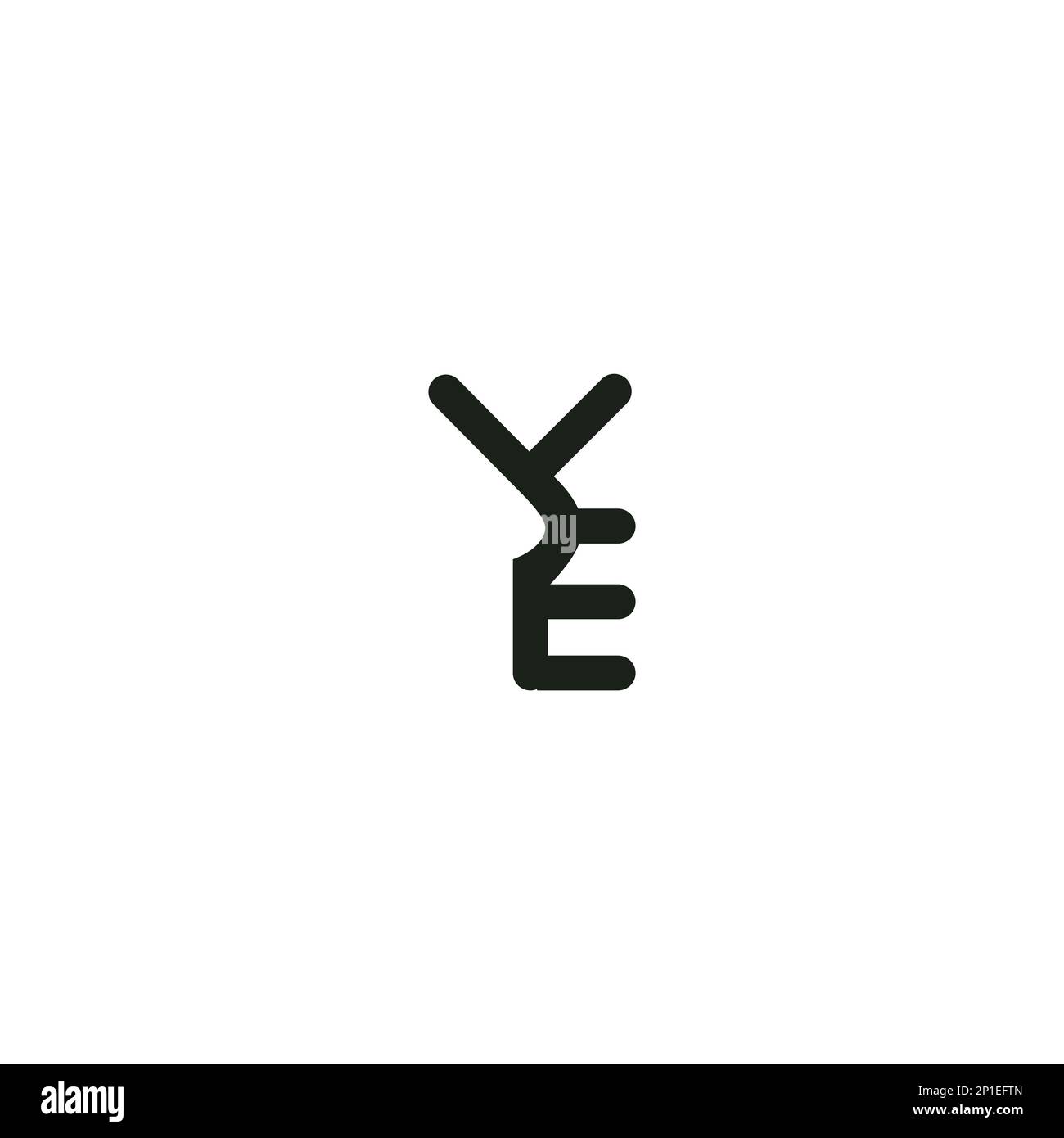 Alphabet letters Initials Monogram logo EY, YE, E and Y Stock Vector ...