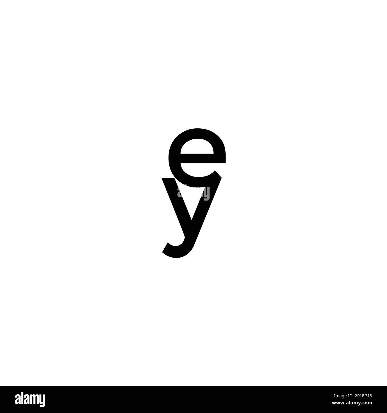 Alphabet letters Initials Monogram logo EY, YE, E and Y Stock Vector ...