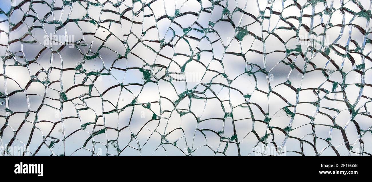 Useful texture overlay. A broken glass on. with many sharp shards ...