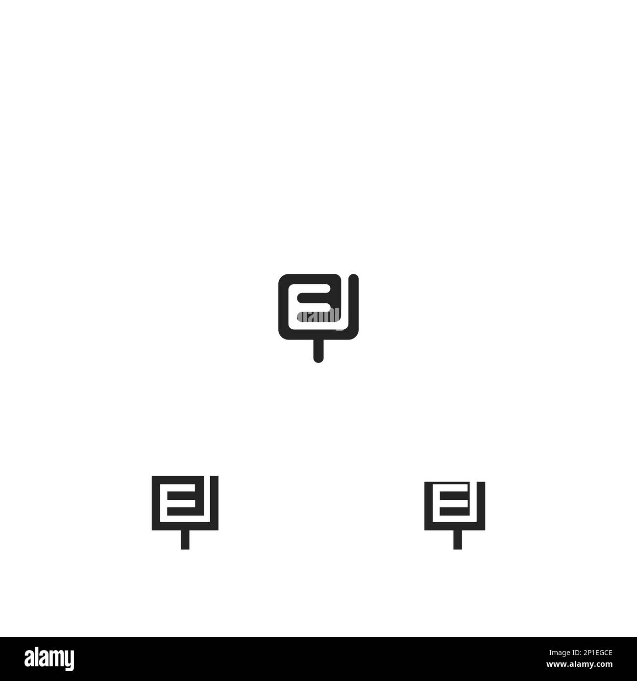 Alphabet letters Initials Monogram logo EY, YE, E and Y Stock Vector ...