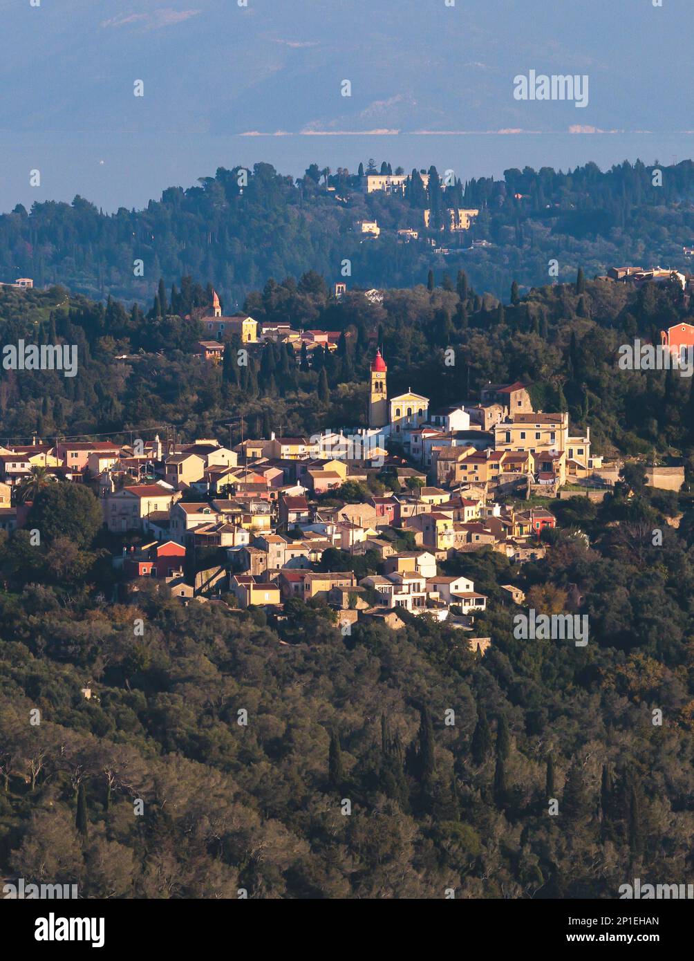 Corfu pelekas observation hi-res stock photography and images - Alamy