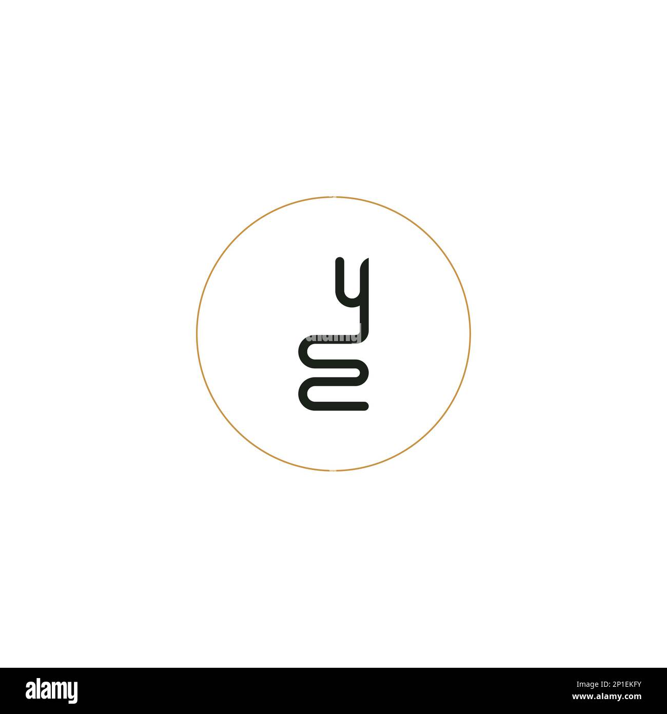 Alphabet letters Initials Monogram logo EY, YE, E and Y Stock Vector ...