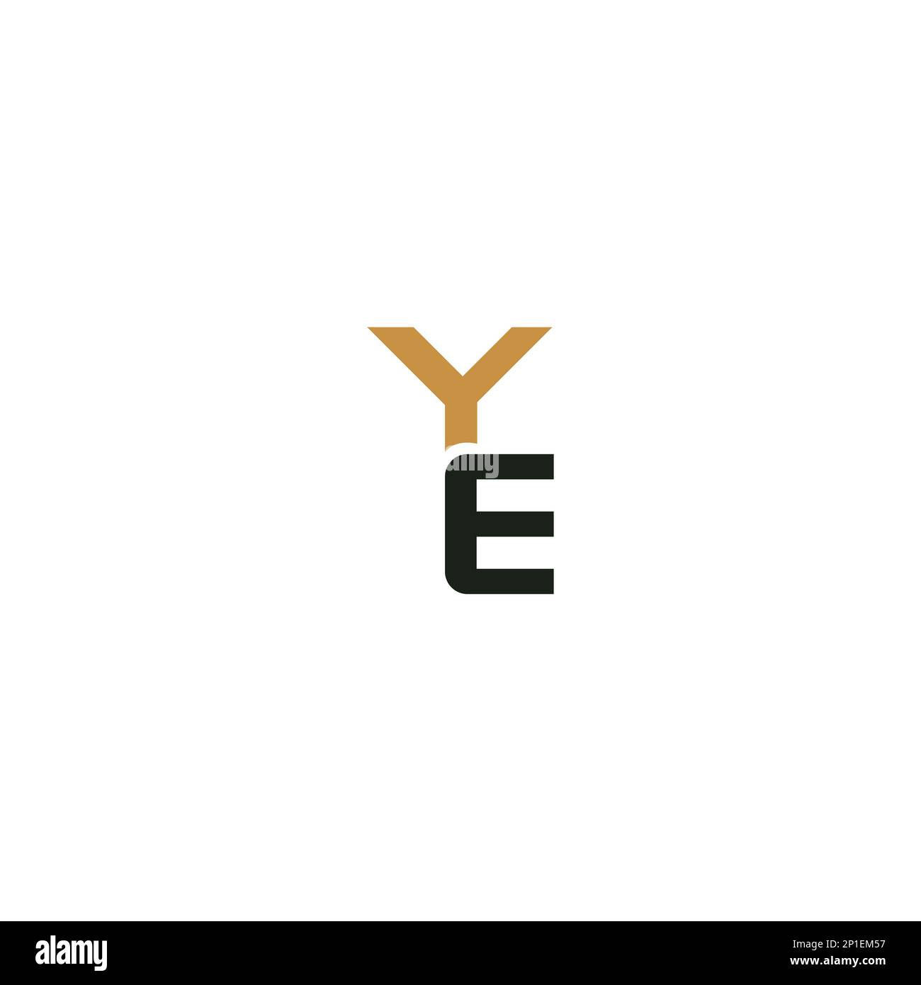Alphabet letters Initials Monogram logo EY, YE, E and Y Stock Vector ...