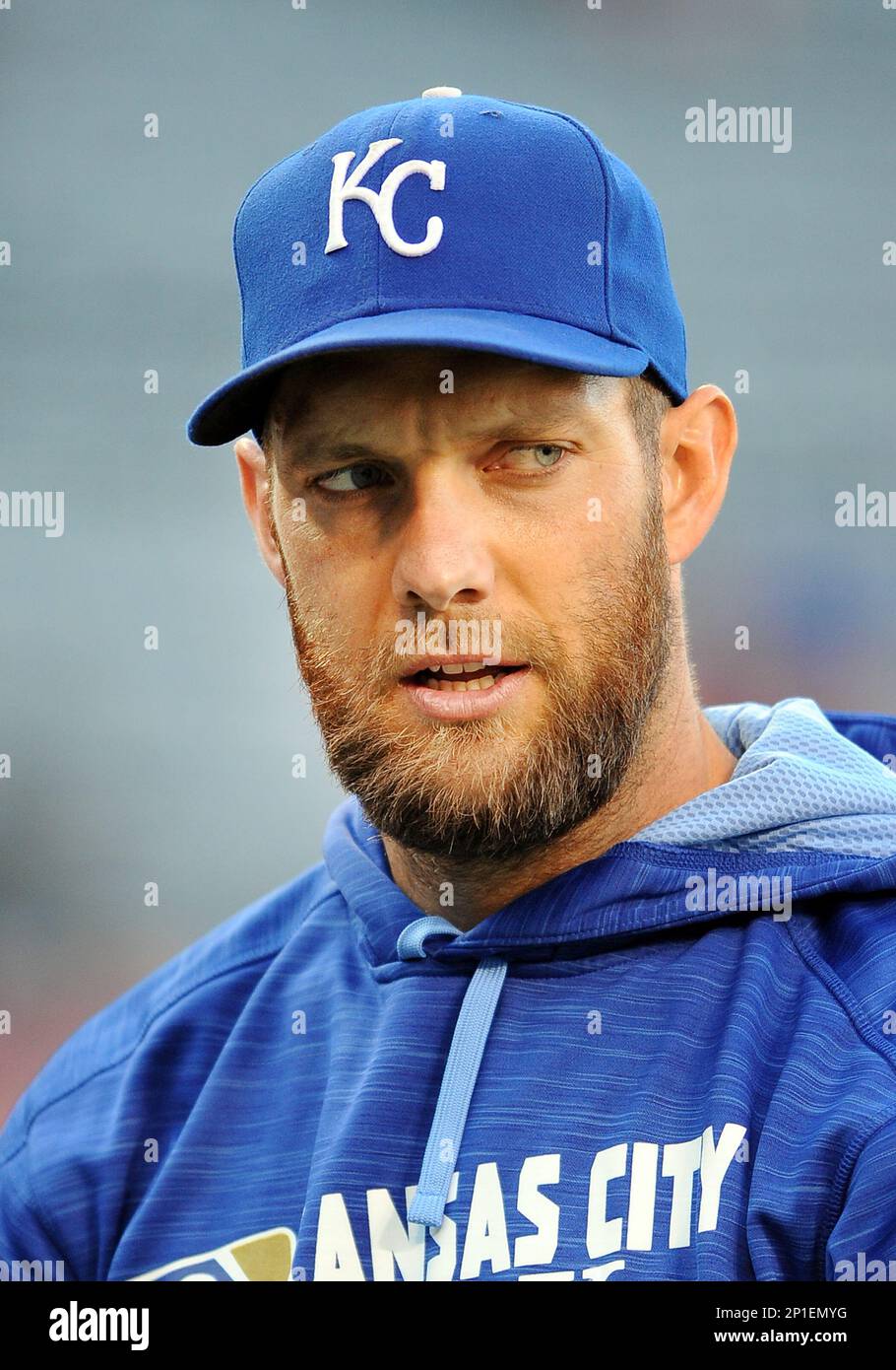 26 Apr. 2016: Kansas City Royals outfielder Alex Gordon (4) on the ...