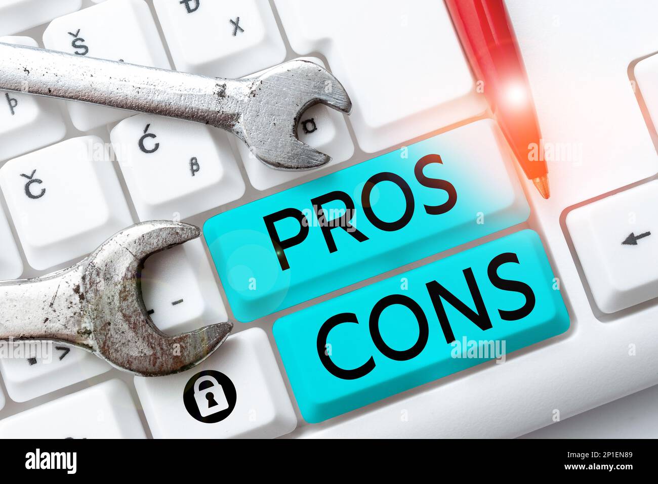 Text showing inspiration Pros Cons. Internet Concept The favorable and ...