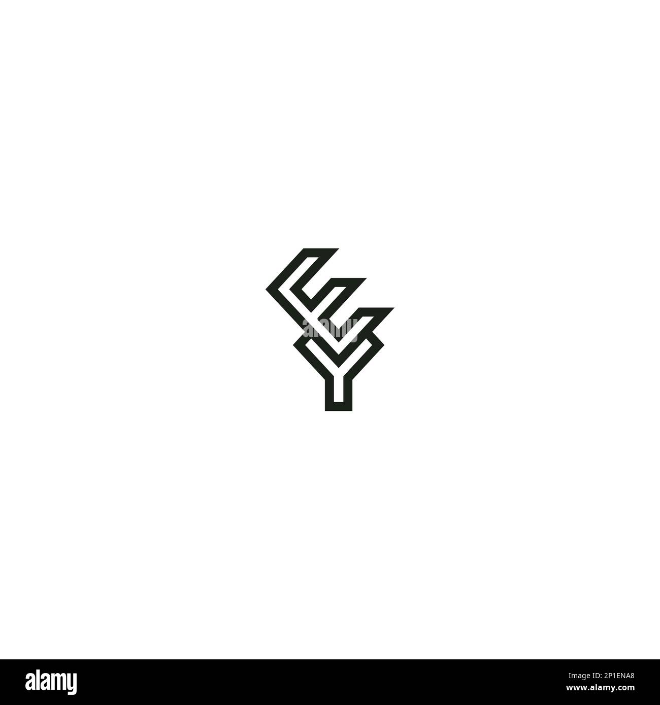 Alphabet letters Initials Monogram logo EY, YE, E and Y Stock Vector ...