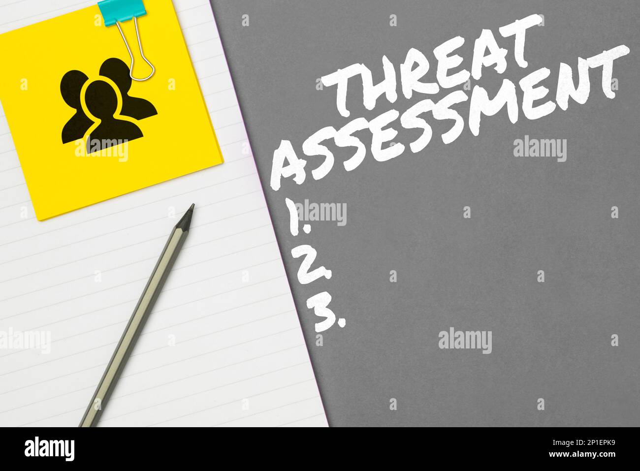 Writing displaying text Threat Assessment. Word Written on determining ...
