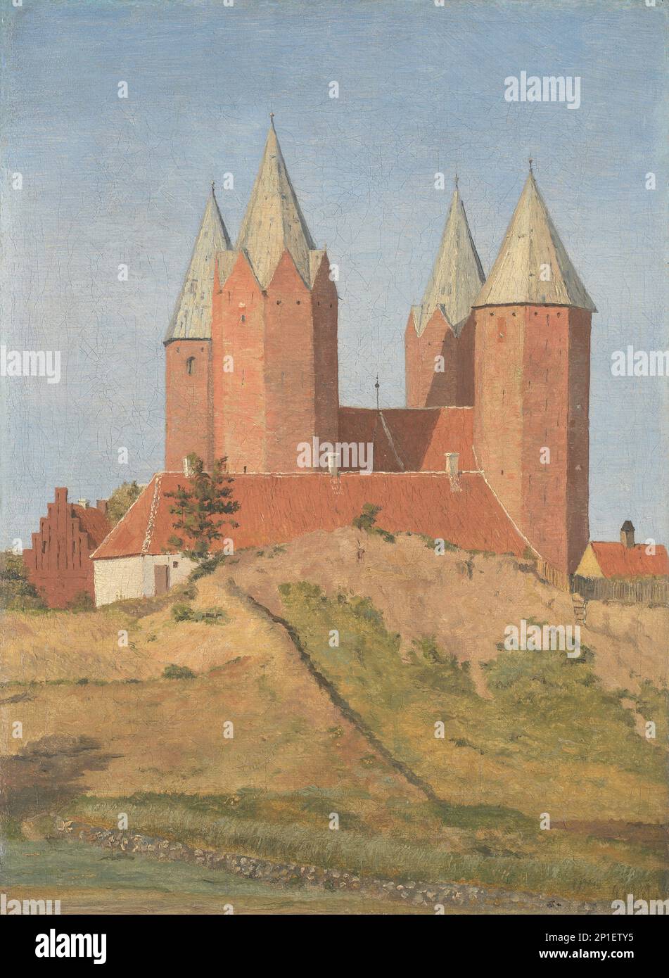 Kalundborg Church, 1837 Stock Photo - Alamy