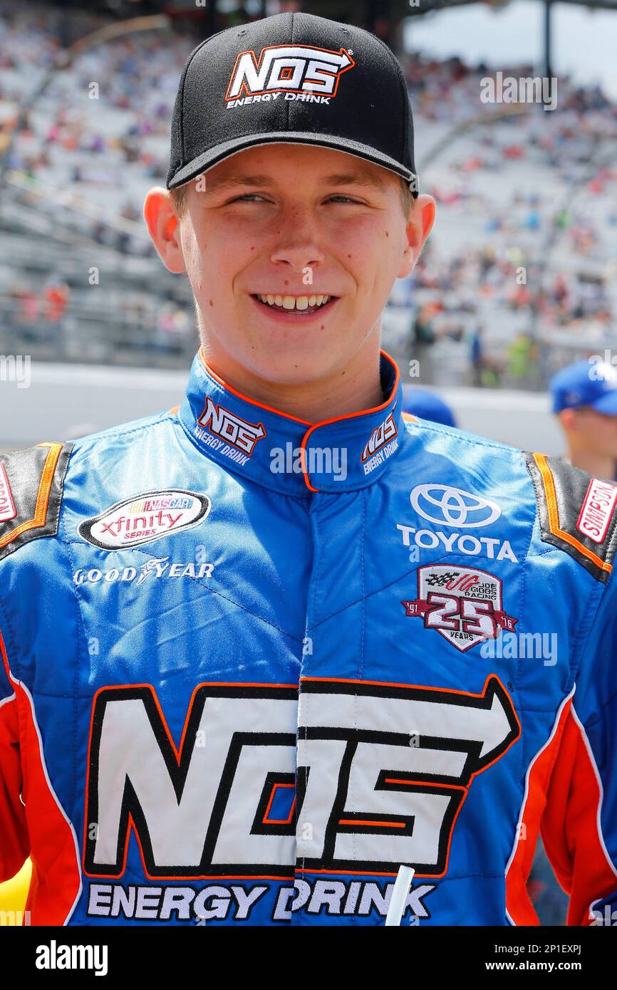Matt Tifft, NOS Energy Drink Toyota Camry during pre race at the NASCAR ...