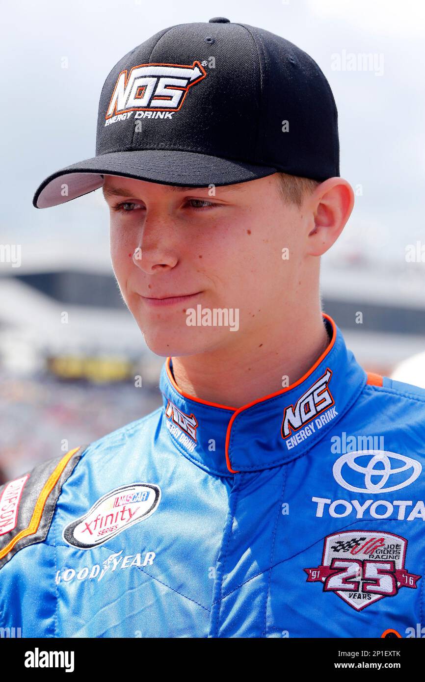 Matt Tifft, NOS Energy Drink Toyota Camry during pre race at the NASCAR ...