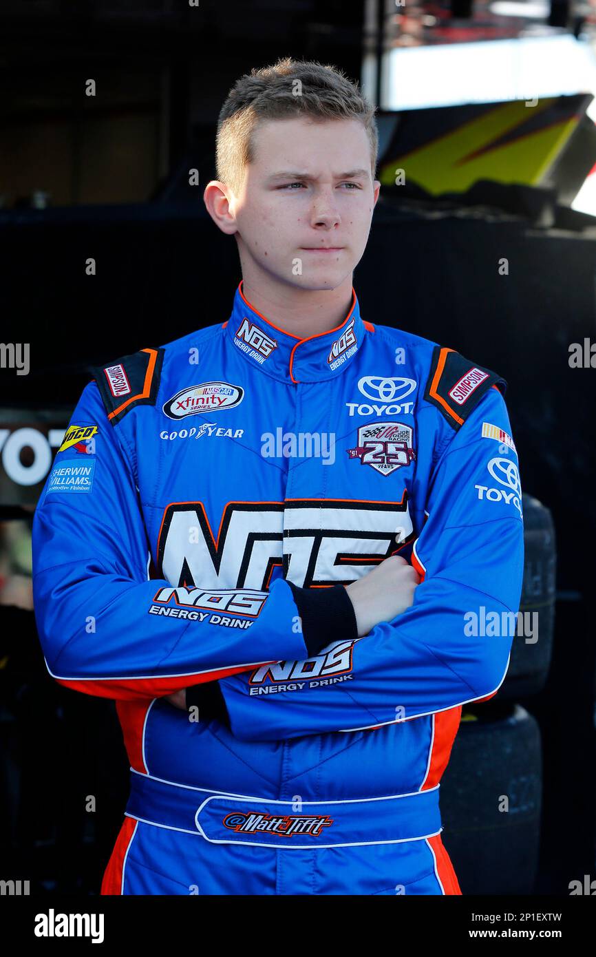 Matt Tifft, NOS Energy Drink Toyota Camry during practice for the ...