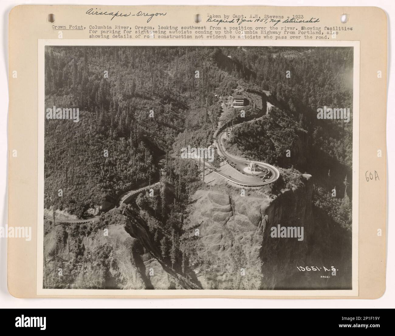 Oregon - Crown Point, Aerial Photograph Stock Photo - Alamy