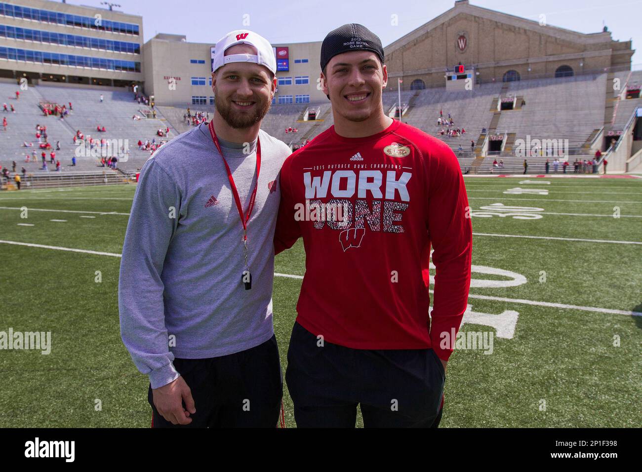 23 April 2016: Former Wisconsin Badger and current Green Bay Packer ...
