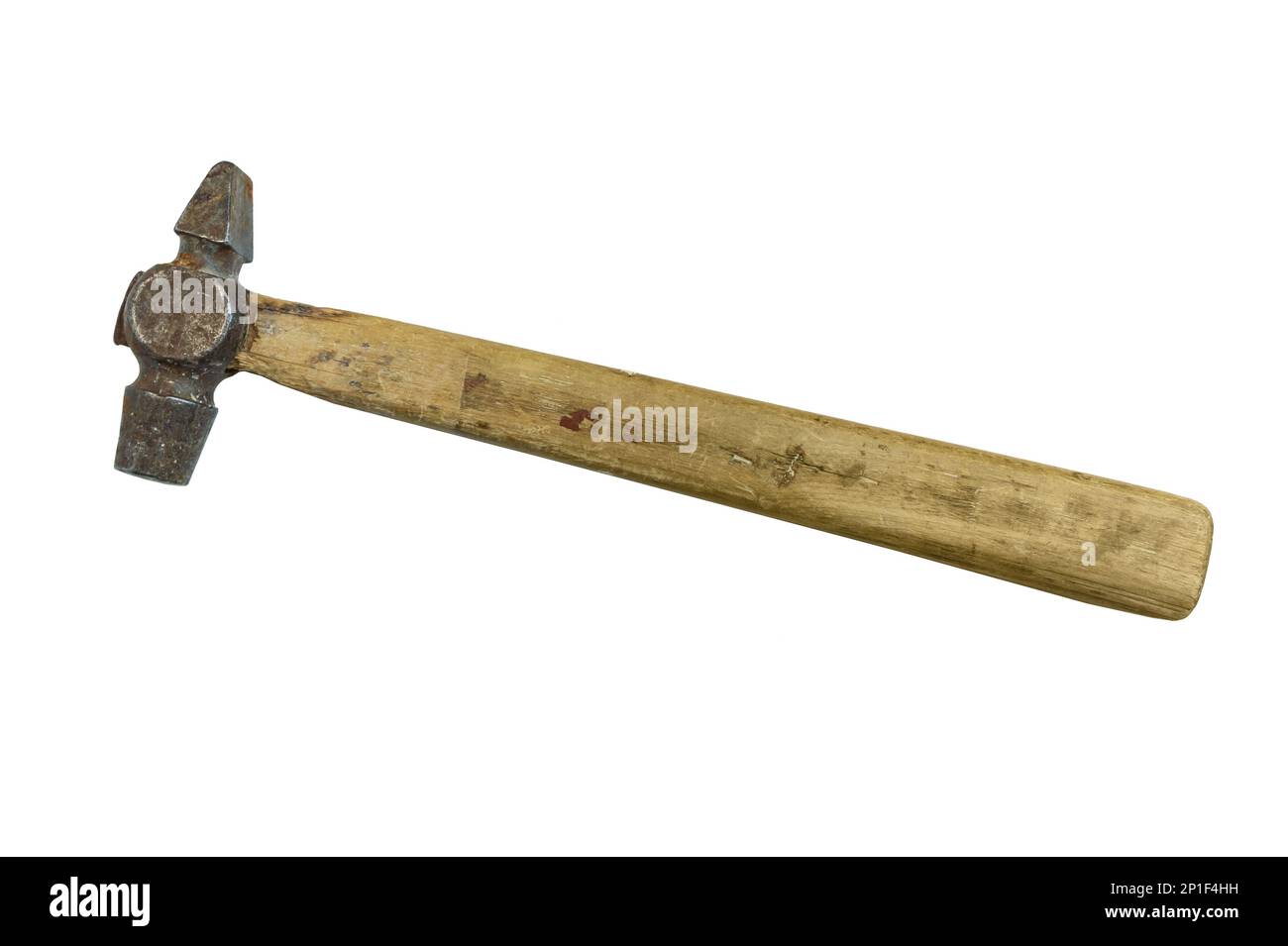 used small hammer. iisolated on white background Stock Photo - Alamy