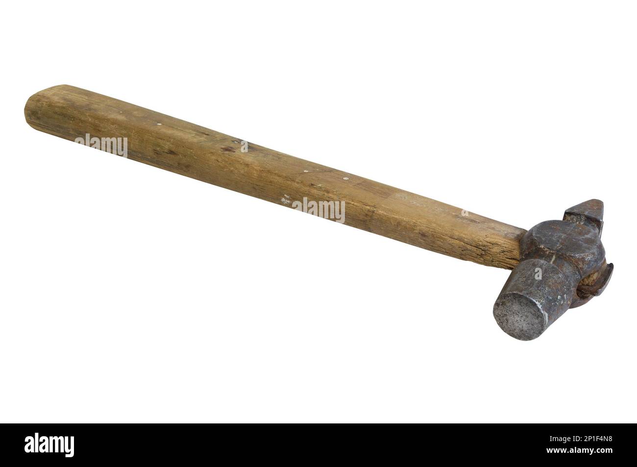 used small hammer. iisolated on white background Stock Photo - Alamy