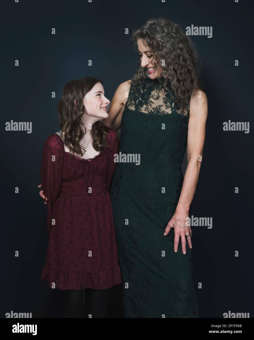 Catherine Clinch, left, and Carrie Crowley pose for a portrait to ...