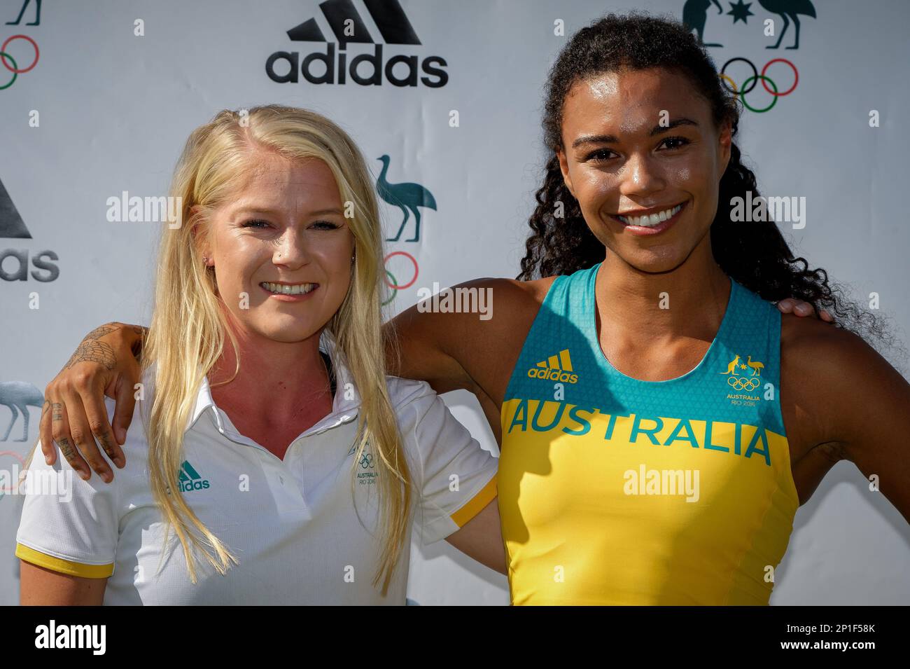 April 19, 2016: Australian Olympic Long Jumper Brooke Stratton and 400m ...
